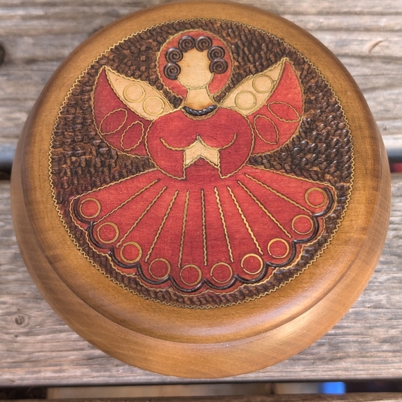 Handmade | Other | Handmade Vintage Polish Angel Keepsake Box | Poshmark